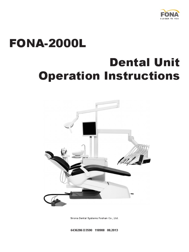 Fona 2000L Operating Instructions PDF | PDF | Safety | Drinking Water