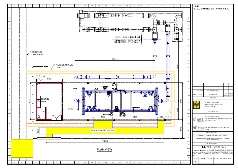 General Arrangement Drawing for Gas Metering | PDF