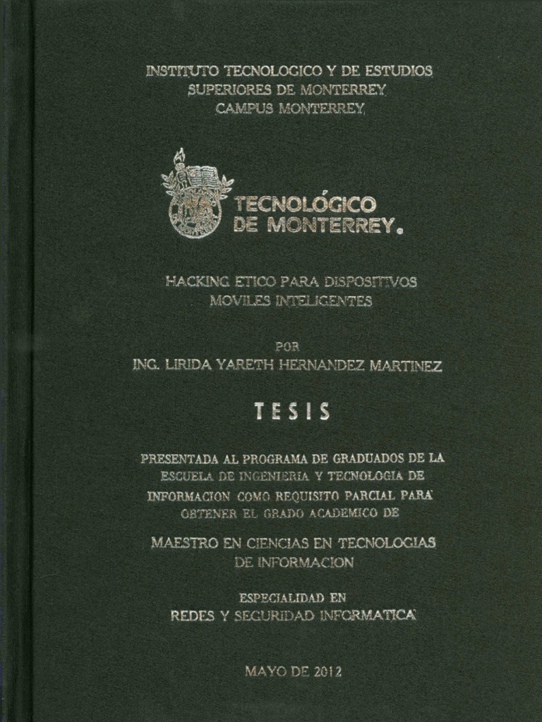 Tesis | PDF | La seguridad informática | Seguridad