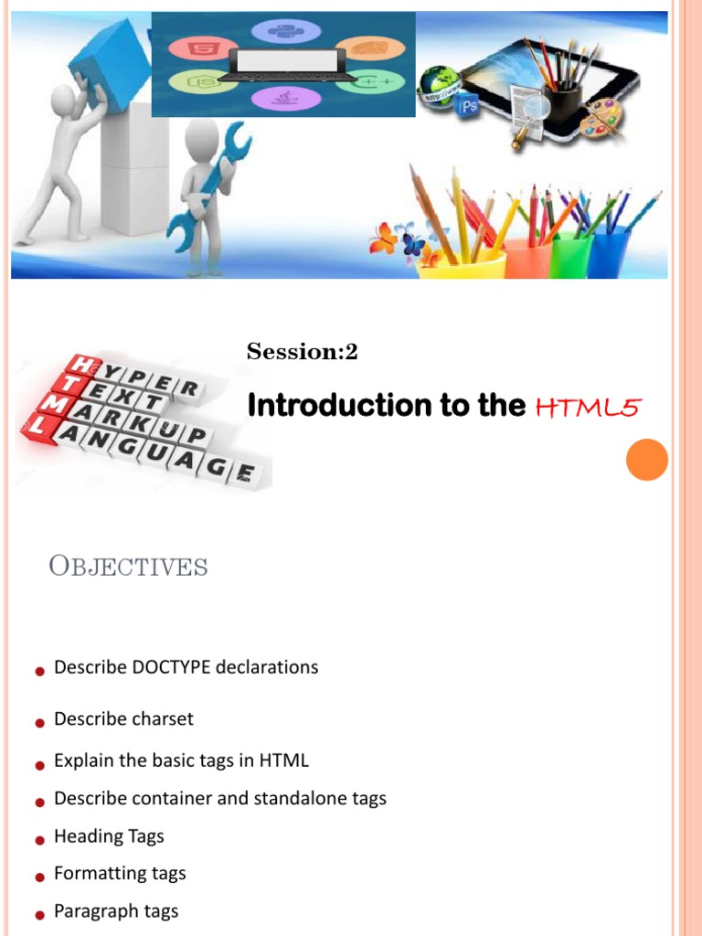Introduction To HTML | PDF | Html Element | Html