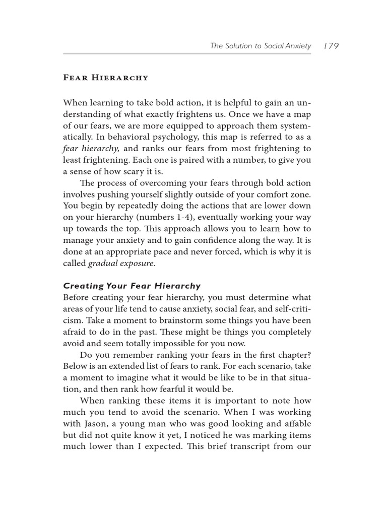 Building Your Fear Hierarchy | PDF | Social Anxiety | Anxiety