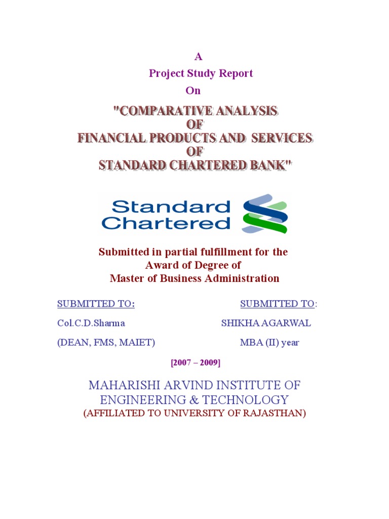 Standerd Charted Bank | PDF | Transaction Account | Banks