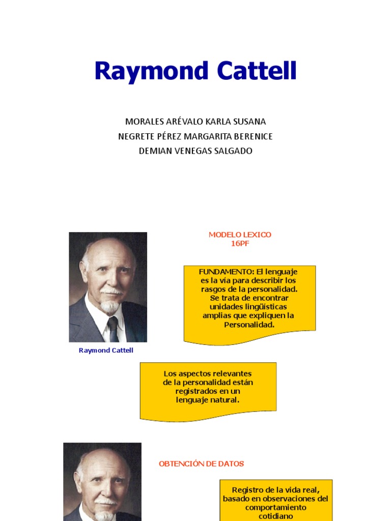Raymond Cattell EXPO | PDF | Neurociencia | Ciencias del comportamiento