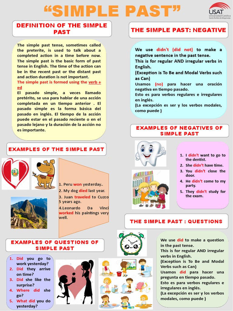 Poster de Simple Past | PDF | Grammatical Tense | Linguistic Typology