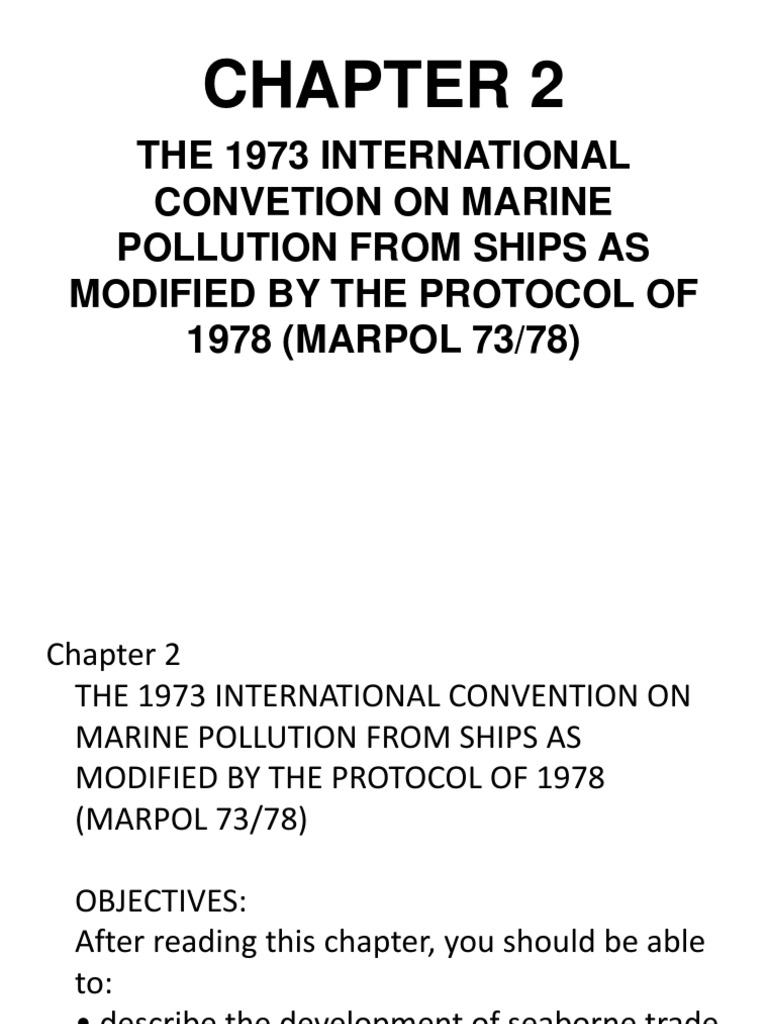 Marpol Chapter 2 Ns3c2 | PDF | Oil Tanker | Oil Spill
