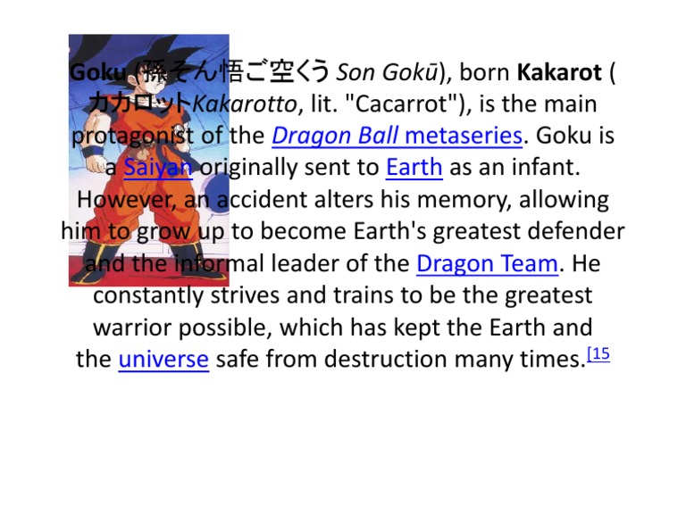 Goku: Earth's Greatest Defender | PDF