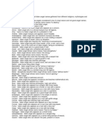 List of Fallen Angels and Fallen Angel Names | PDF | Fallen Angels | Demons