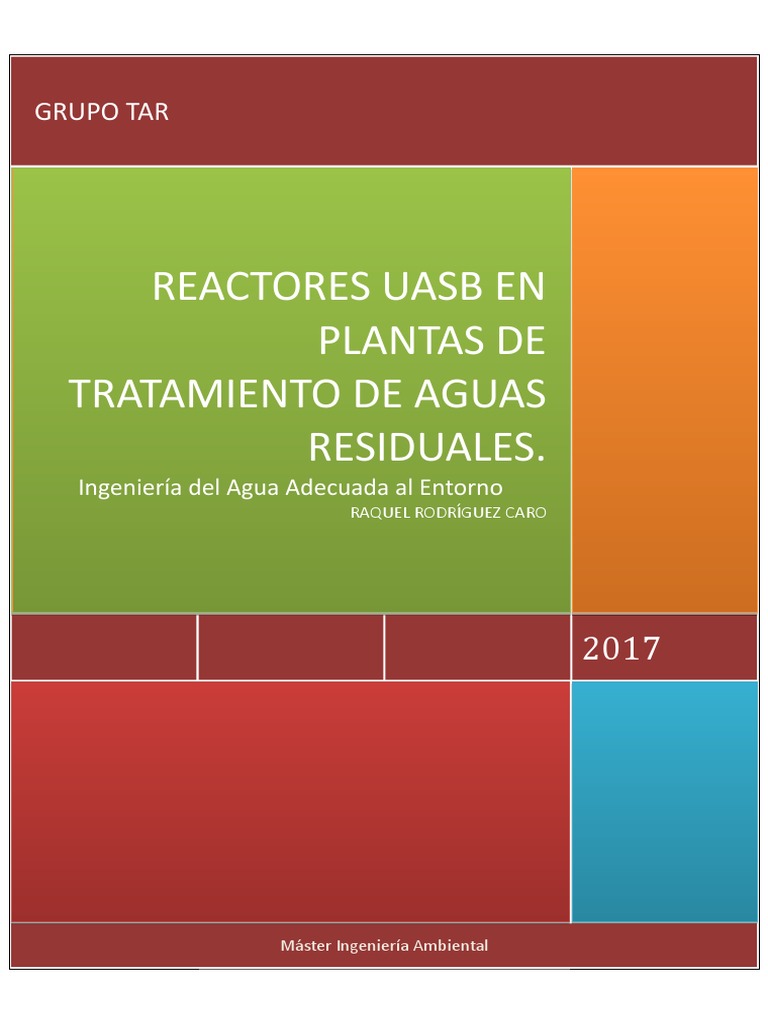 Reactores Uasb Ptar Pdf Aguas Residuales Tecnología Ambiental