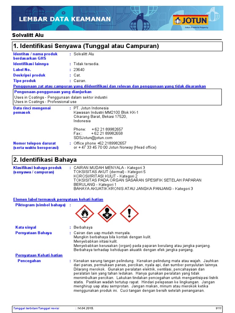 Jotun Solvalitt Aluminium | PDF