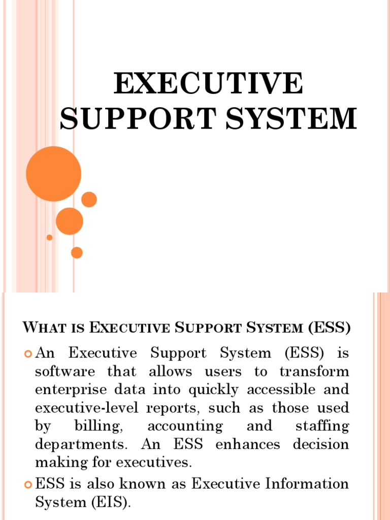 Understanding Executive Support Systems | PDF