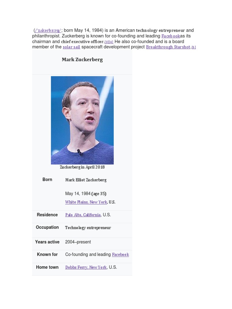 Mark Zuckerberg: / Zʌkərbɜ RꞬ/ Facebook Solar Sail Breakthrough ...