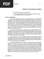 Ethics Module | PDF | Reason | Inductive Reasoning