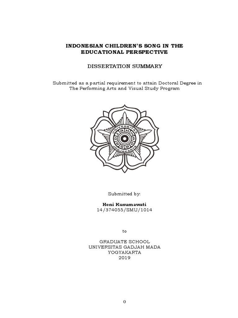 Educational Value of Indonesian Children's Songs | PDF | Interval ...