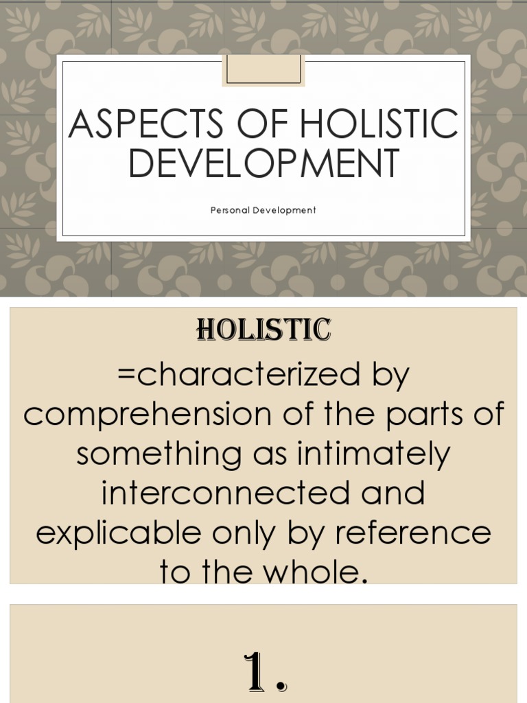 Five Aspects of Holistic Development | PDF | Adolescence | Substance Abuse