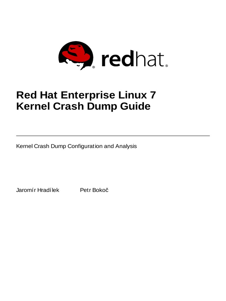 Red Hat Enterprise Linux 7 Kernel Crash Dump Guide | PDF | Booting | Random Access Memory
