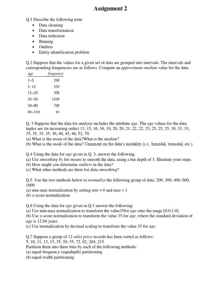 Assg 2 Pre-Processing | PDF