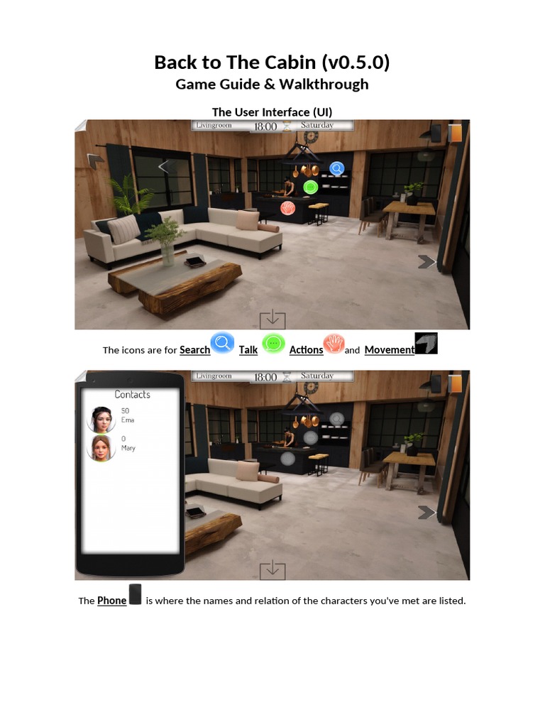 Back to The Cabin Game Walkthrough | PDF | Bathroom | Leisure