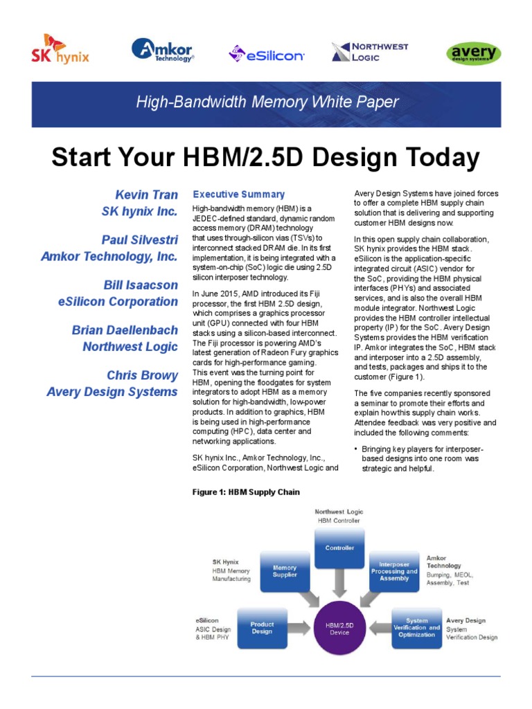 HBM 2.0 Kickstart | PDF | System On A Chip | Computer Architecture