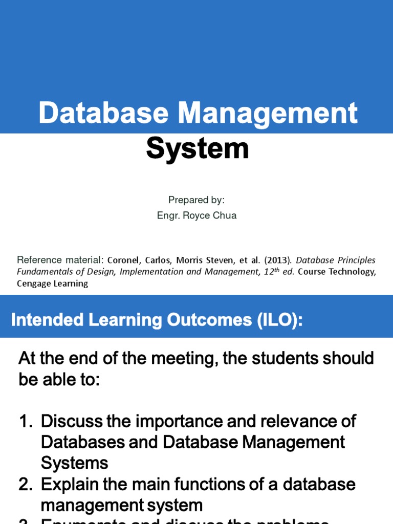 Introduction To Database Management Systems | PDF | Relational Model | Databases