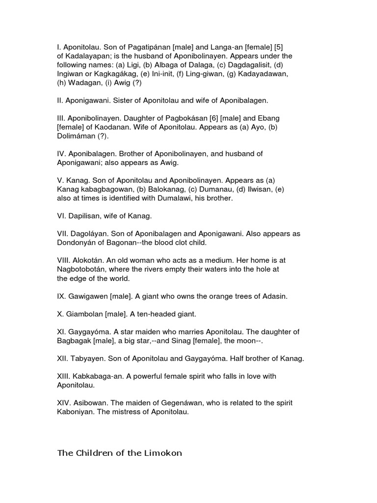 The Children of The Limokon | PDF | Nature