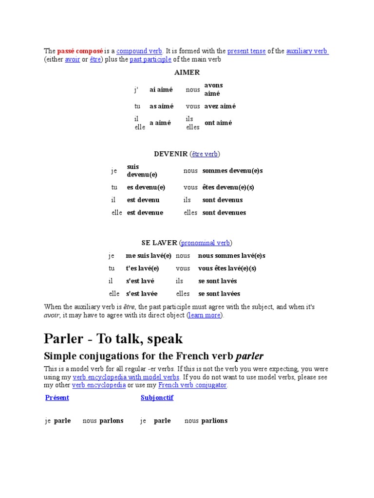 French Conjugations All Tenses | PDF | Arts du langage et discipline