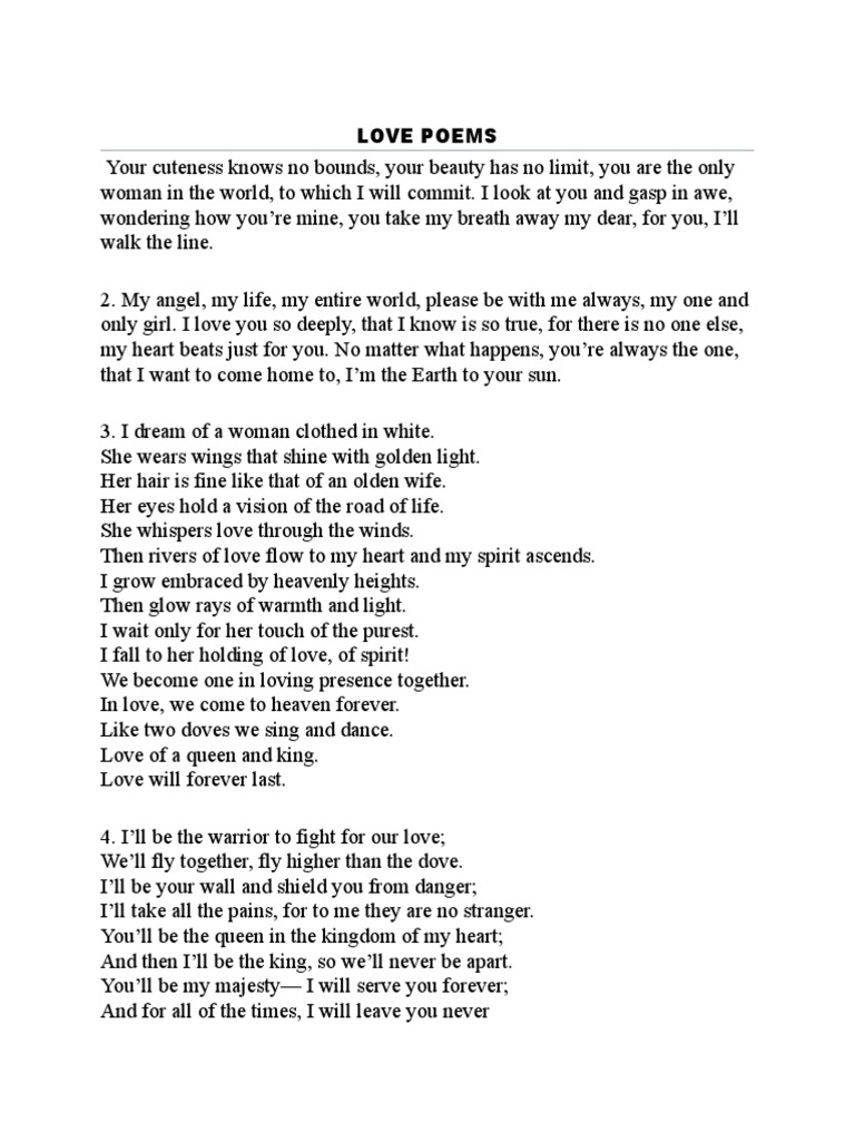 Free Love Poems For Her Downloads