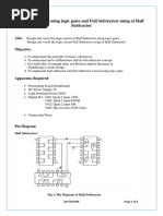 Experiment 6 - Multiplexer and Demultiplexer Using NAND Gates | PDF ...