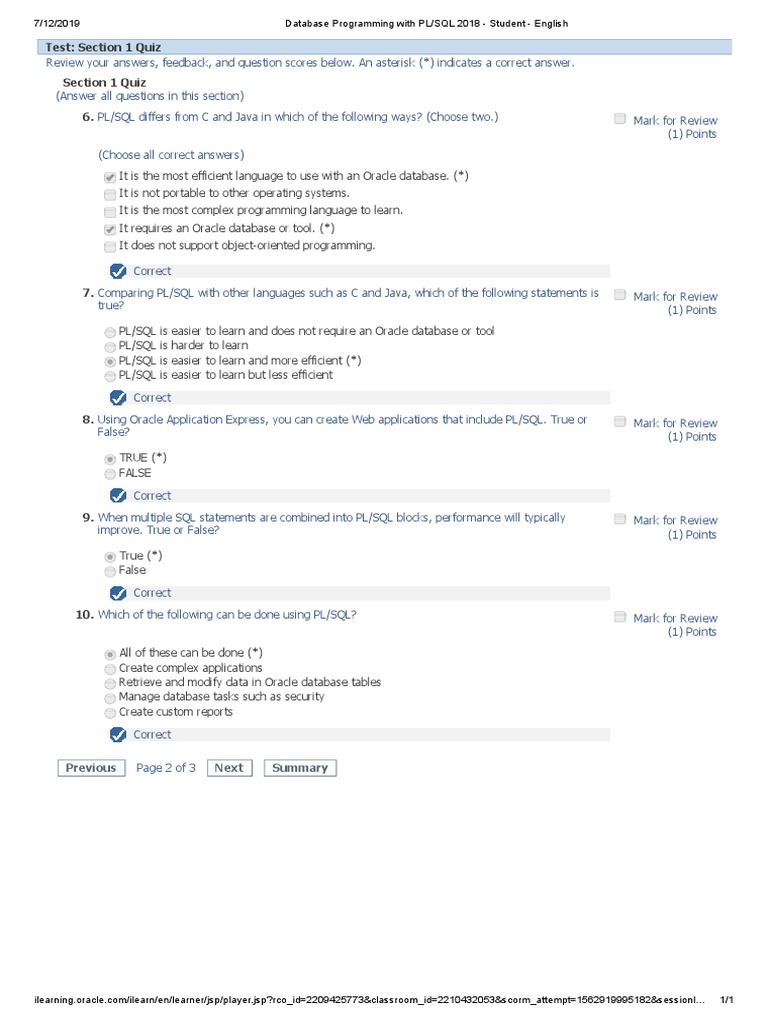 PLSQL 1 - 2 | PDF | Pl/Sql | Databases