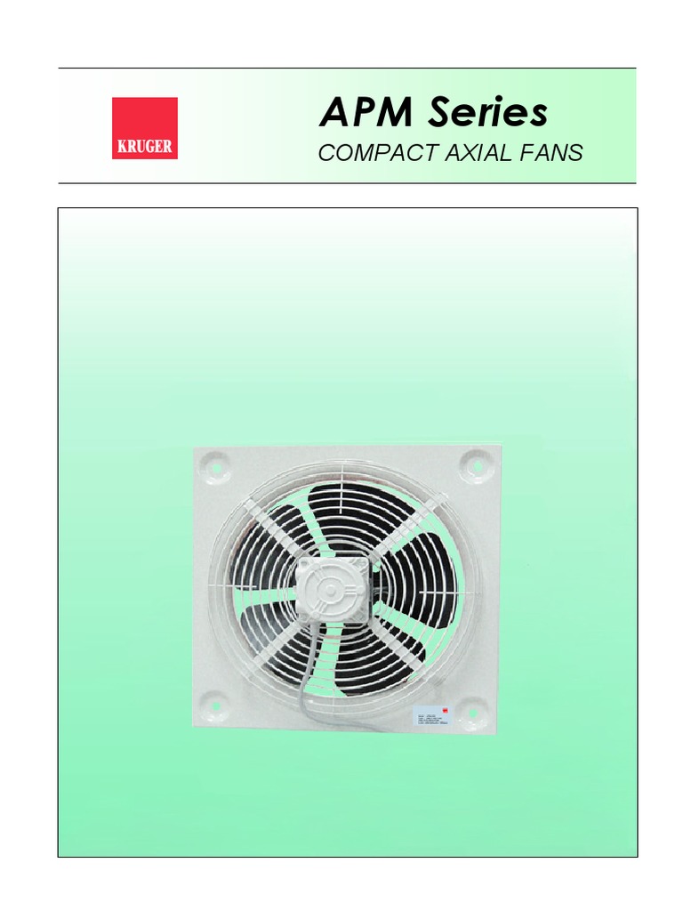 APM Series: Compact Axial Fans | PDF | Electric Motor | Manufactured Goods