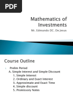Handout Mathematics of Investment PDF | PDF | Discounting | Compound ...