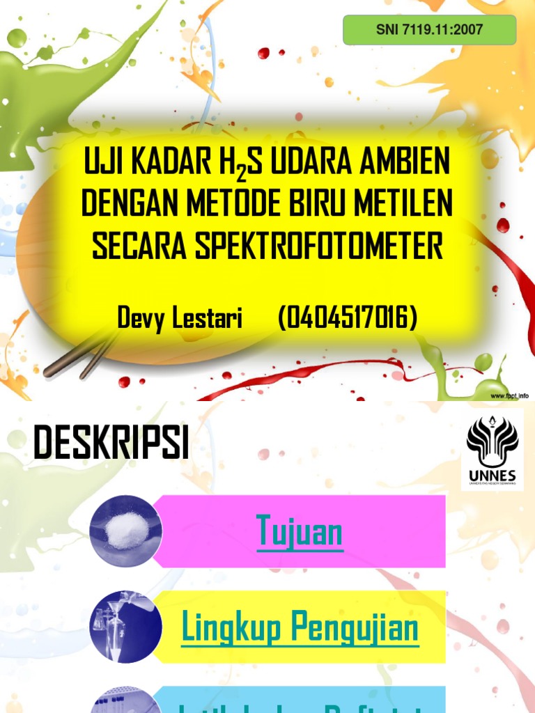 Devy Lestari Analisis h2s Udara Ambien | PDF