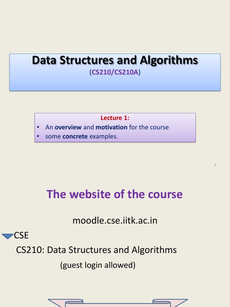 Data Structures and Algorithms: CS210/CS210A | PDF | Algorithms | Areas Of Computer Science