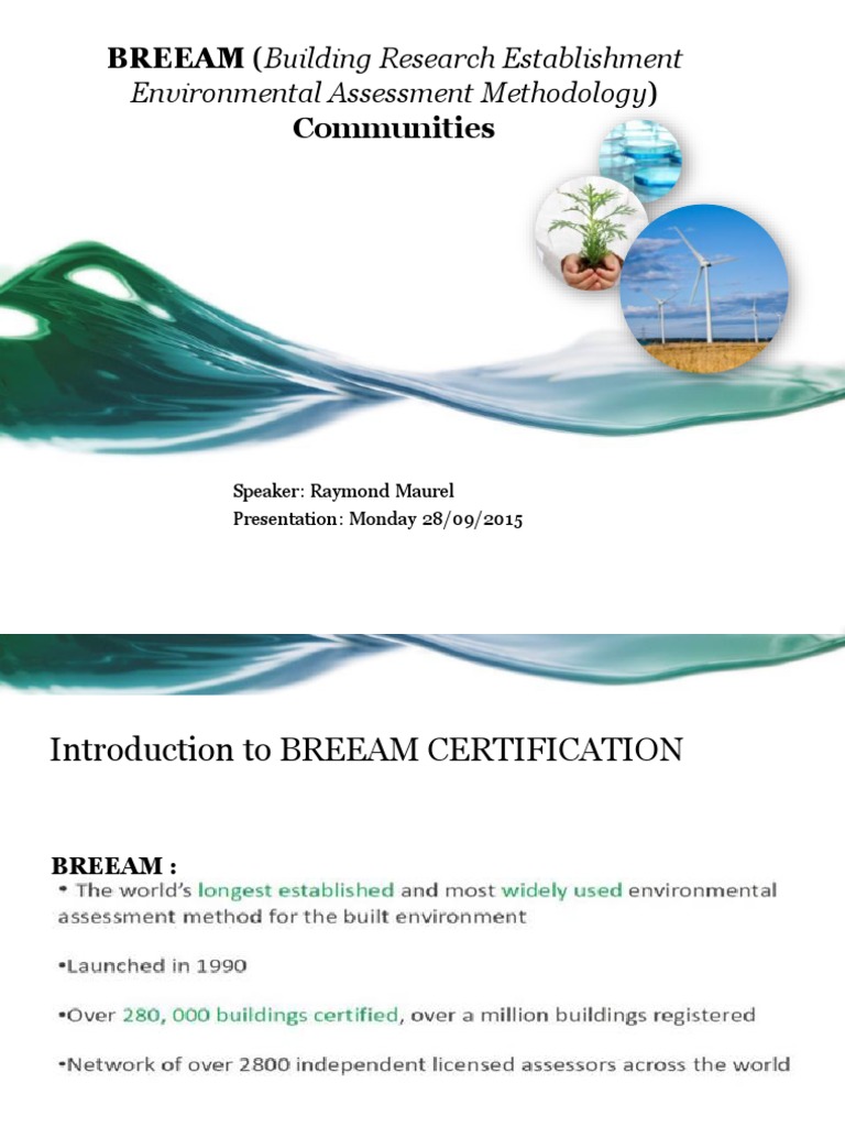 Breeam (Communities: Building Research Establishment Environmental ...