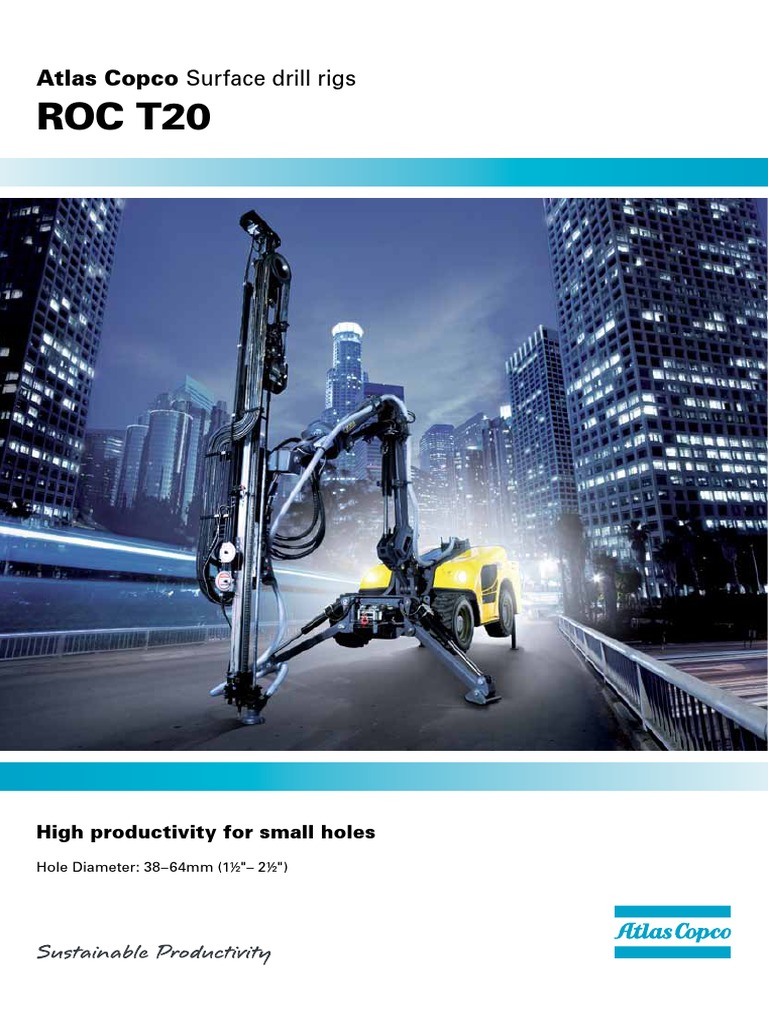 Atlas Copco Surface Drill Rigs ROC T20 | PDF | Drilling Rig | Drill