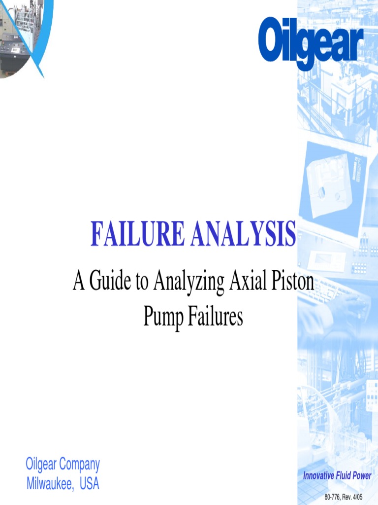 Failure Analysis: A Guide To Analyzing Axial Piston Pump Failures | PDF ...