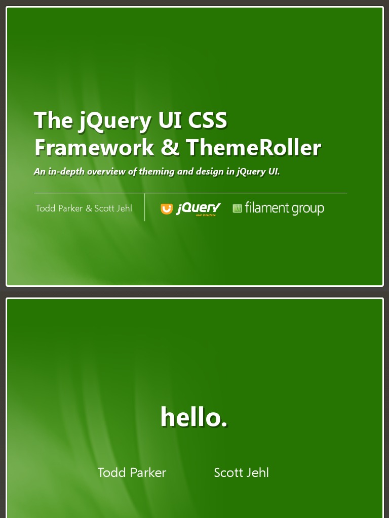 The Jquery UI CSS Framework The Me Roller | PDF | J Query | Cascading Style Sheets