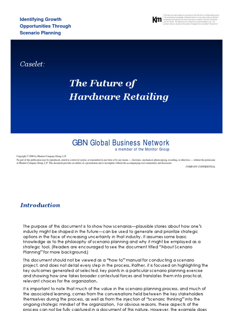 Aff Symposium - Future of Hardware Scenario Example PDF | PDF | Retail ...