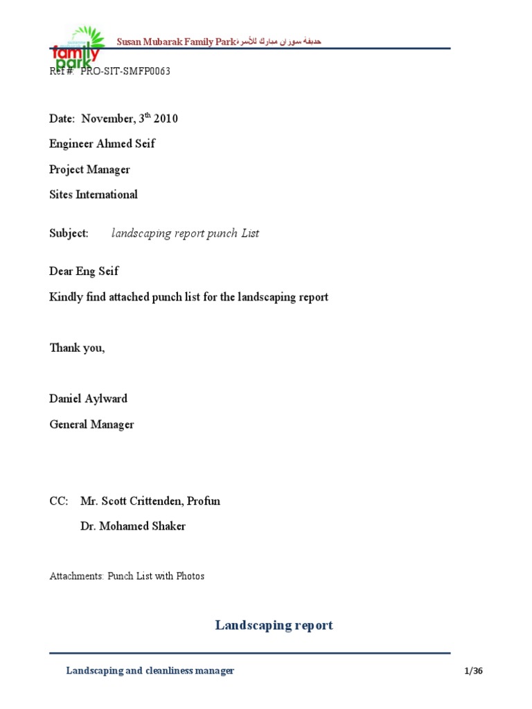 Landscaping Punch List | Download Free PDF | Irrigation | Landscape