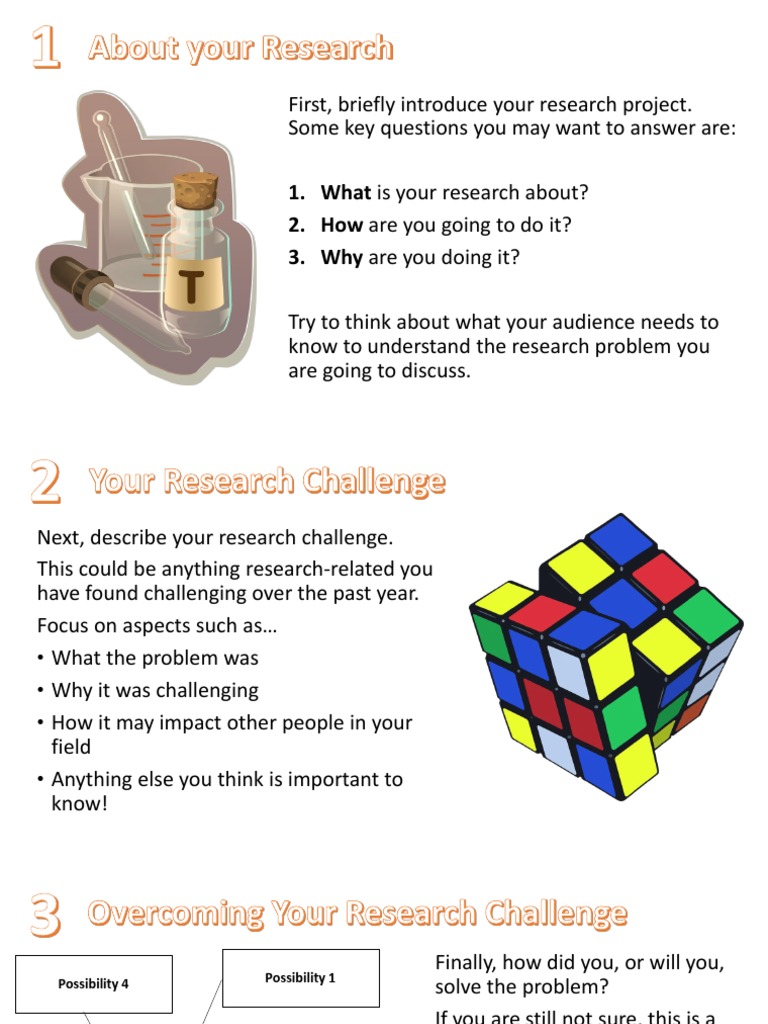 First, Briefly Introduce Your Research Project. Some Key Questions You ...
