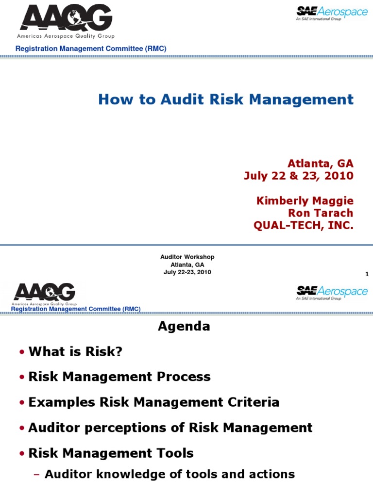 Auditing Risk Management | PDF | Risk Management | Audit