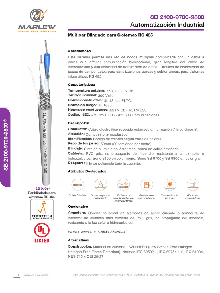 Marlew - 25 SB 2100 9700 9800 Es | PDF | Cantidades fisicas ...