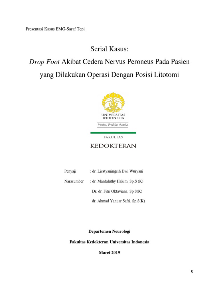 Case-Saraf Tepi Lesi Nervus Peroneus | PDF