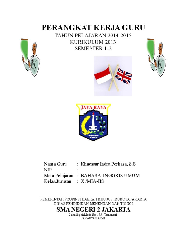 Desain Cover Perangkat Pembelajaran | PDF