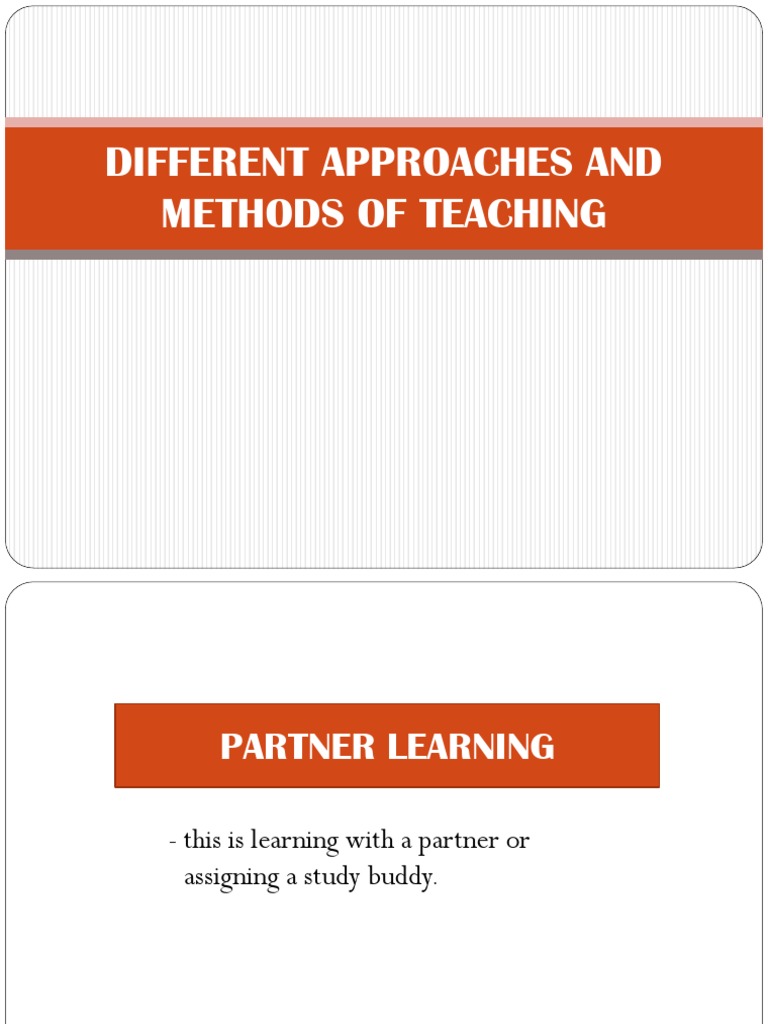 Different Approaches and Methods | PDF | Inductive Reasoning | Learning