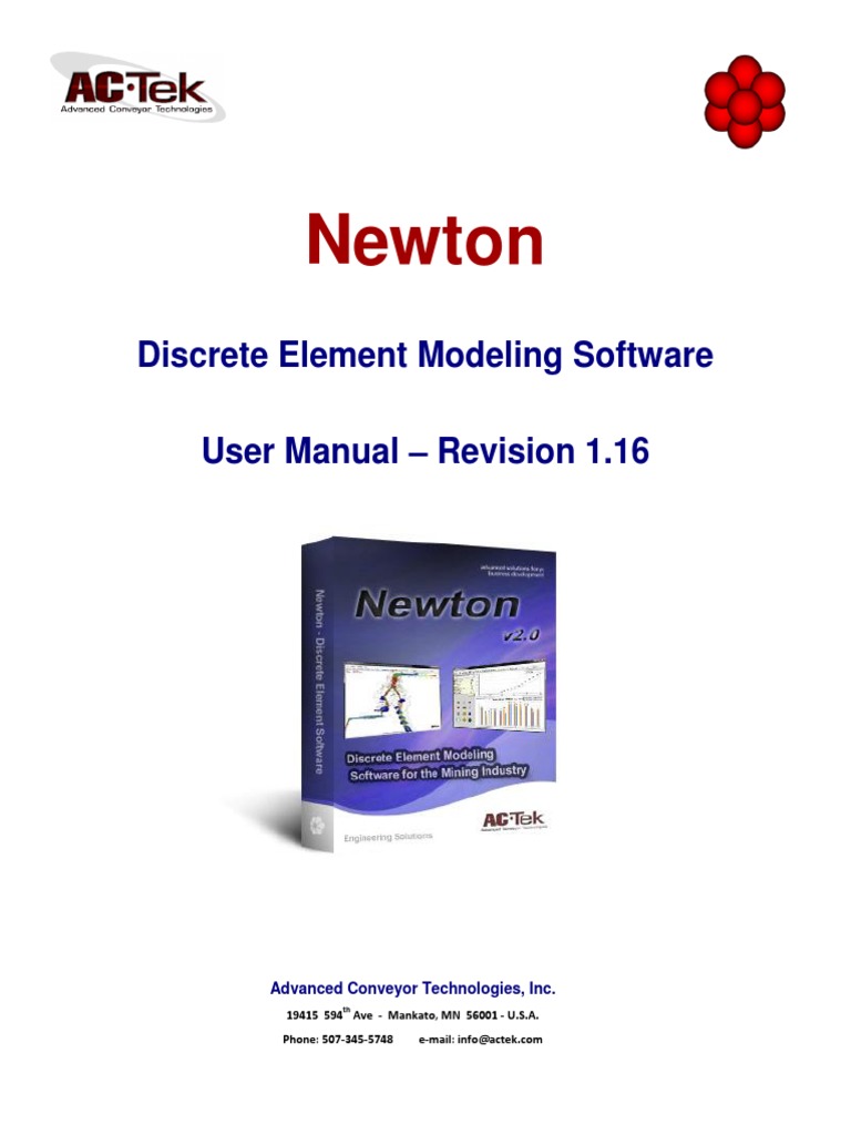 Newton Manual | PDF | Button (Computing) | Screenshot