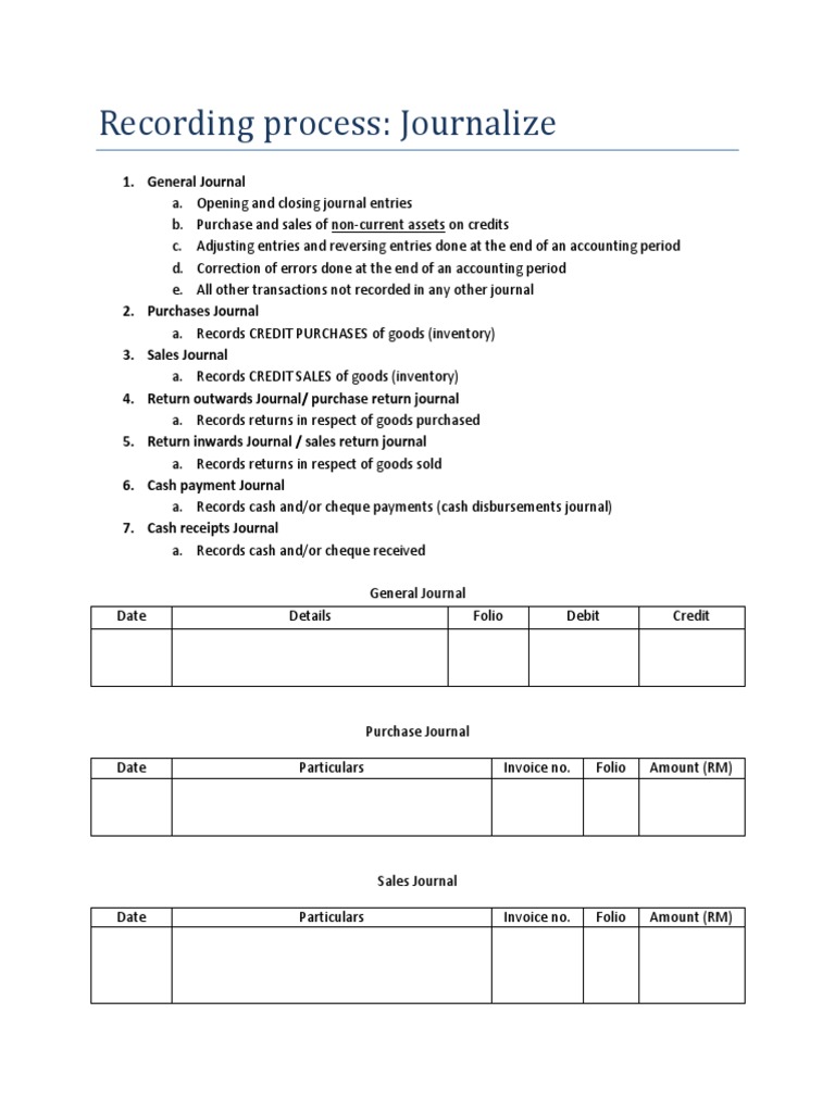 Recording Process | PDF