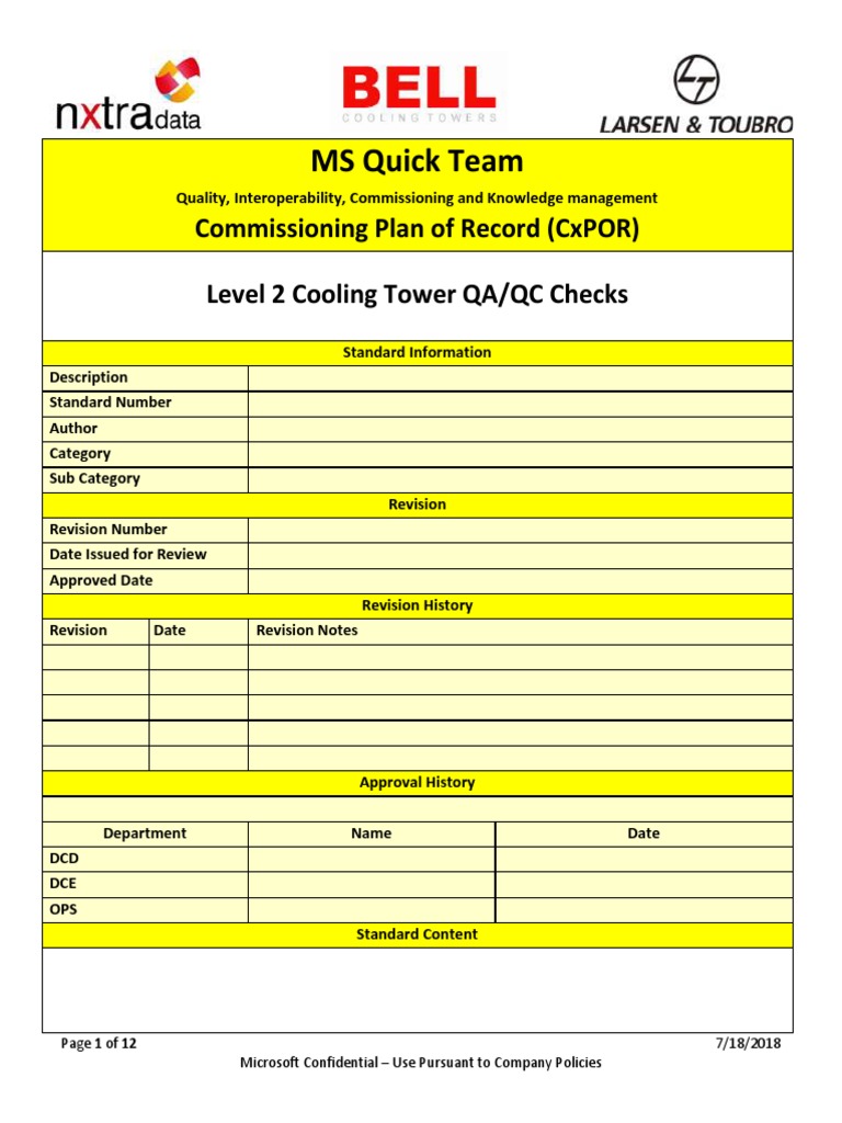 Level 2 Cooling Tower Commissioning | PDF | Valve | Capacitor