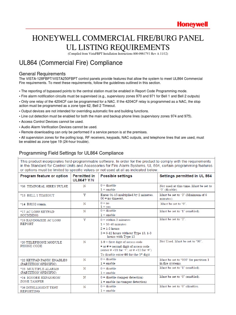 UL Commercial Requirements | PDF | Electrical Wiring | Detector (Radio)