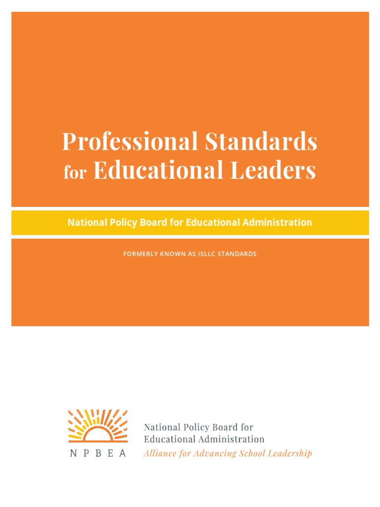 Professional Standards For Educational Leaders - 2015 PDF | PDF ...