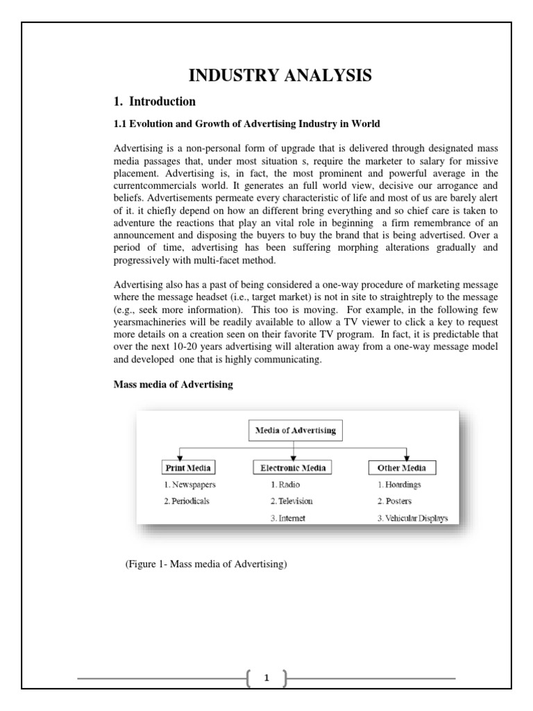 Industry Analysis | PDF | Advertising | Mass Media